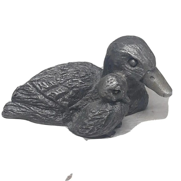 Accents | Spoontiques Miniature Pewter Duck Figurine P183 Vintage 1981 ...